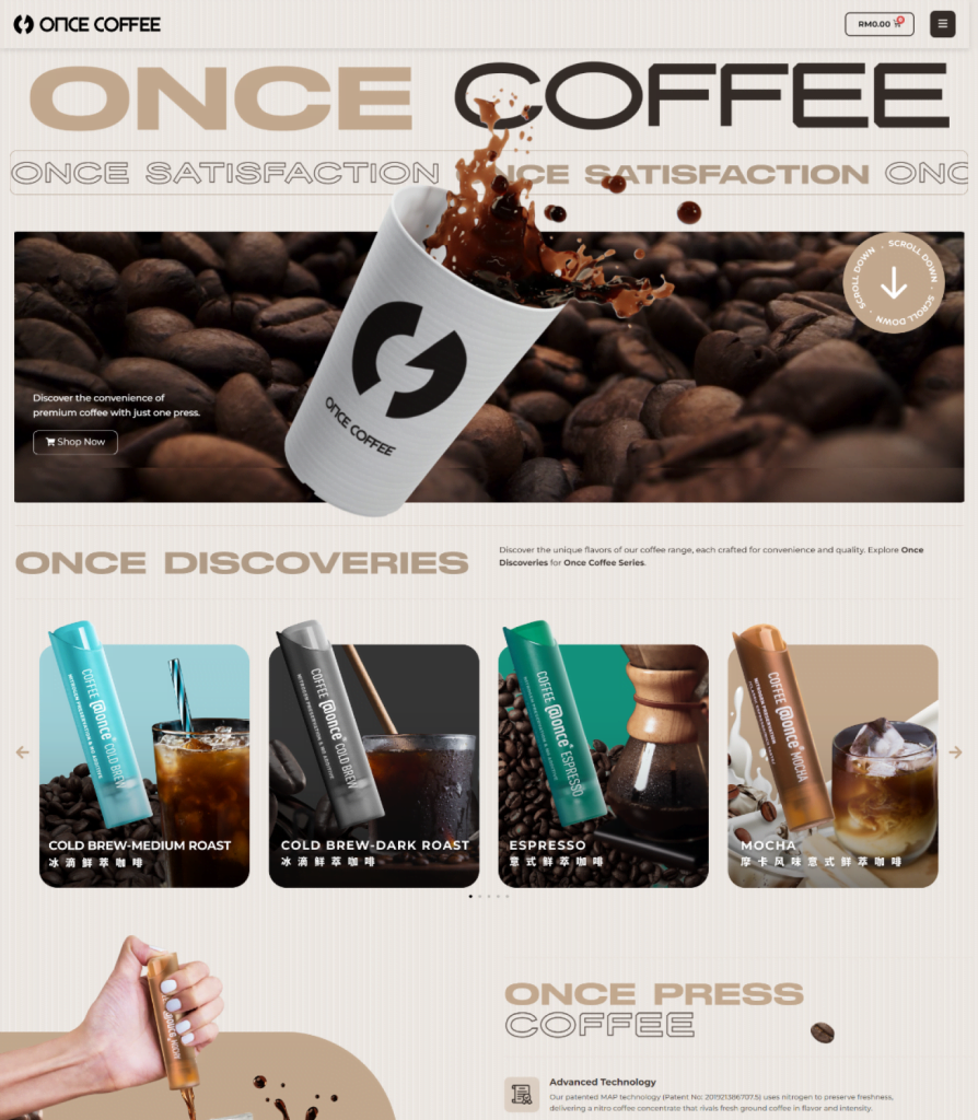 Once Coffee | JNDesign Marketing